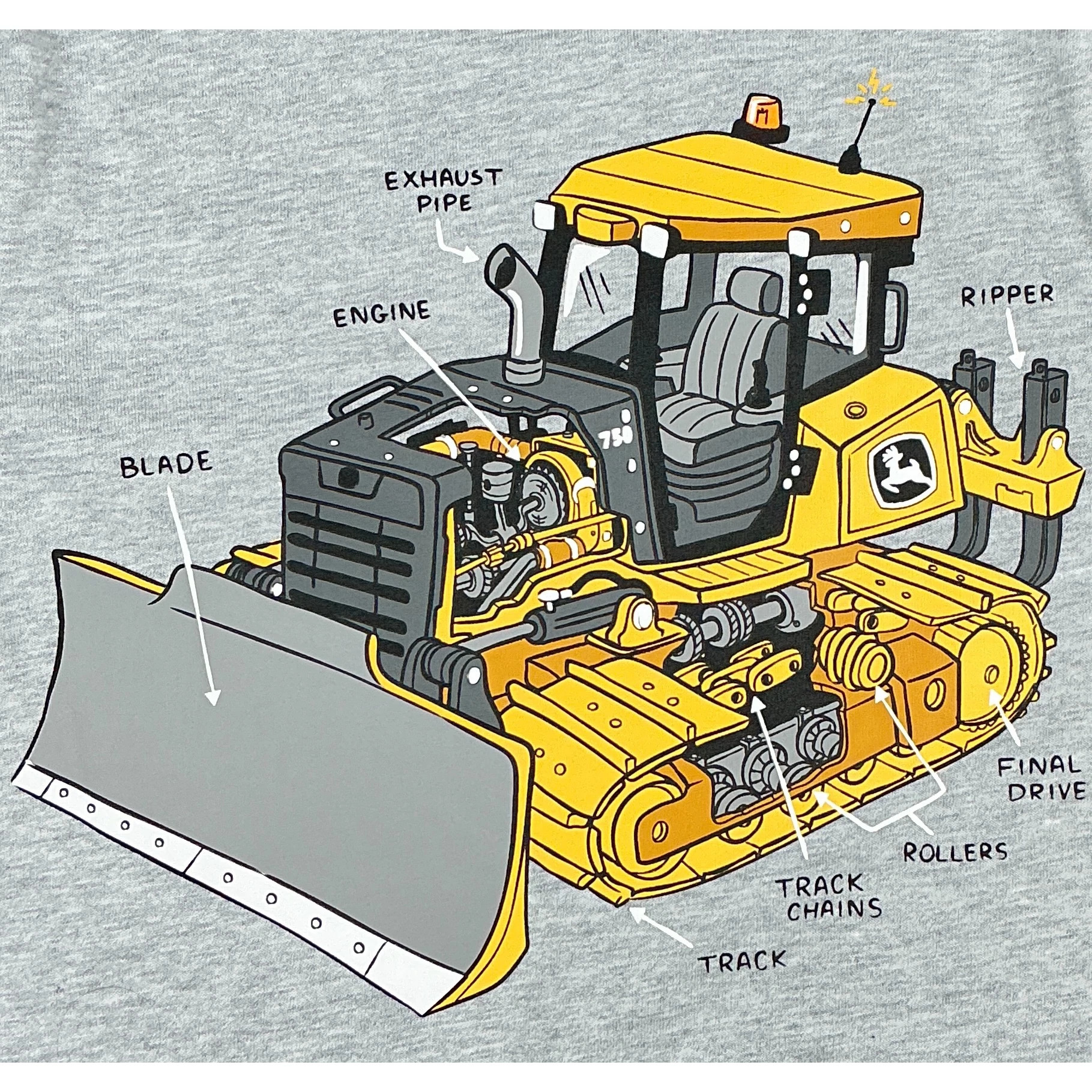Toddler Dozer Layered Sleeve T-Shirt | Shop.Deere.com