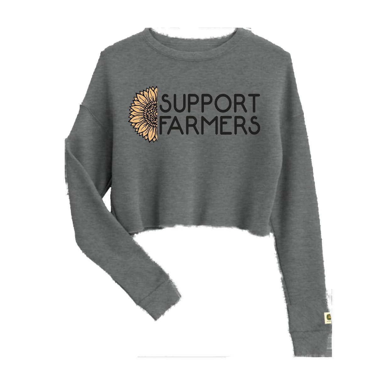 Do Good Today - Support Farmers Long Sleeve Crop Top | Shop.Deere.com