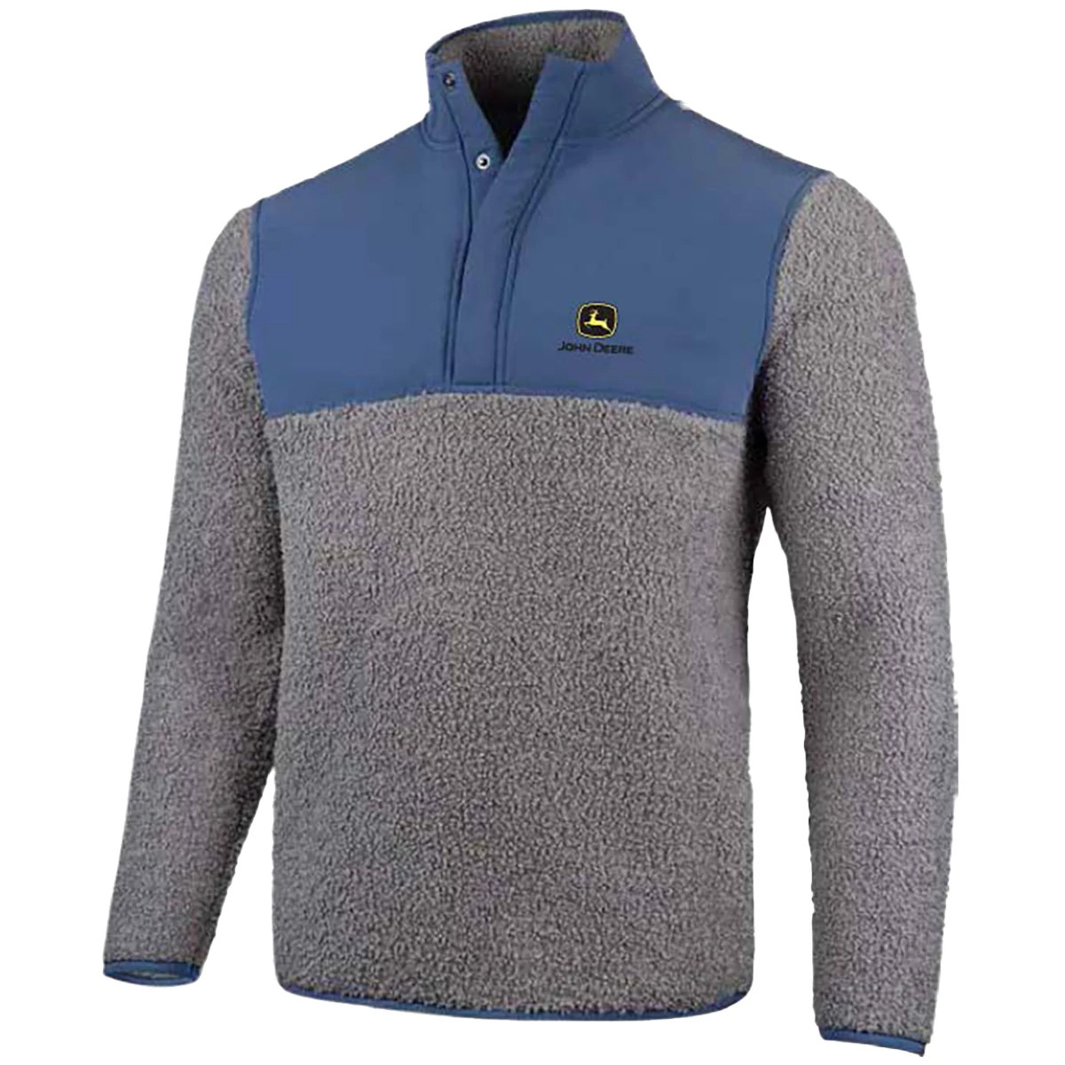 Blue and Gray Fleece Pullover | Shop.Deere.com
