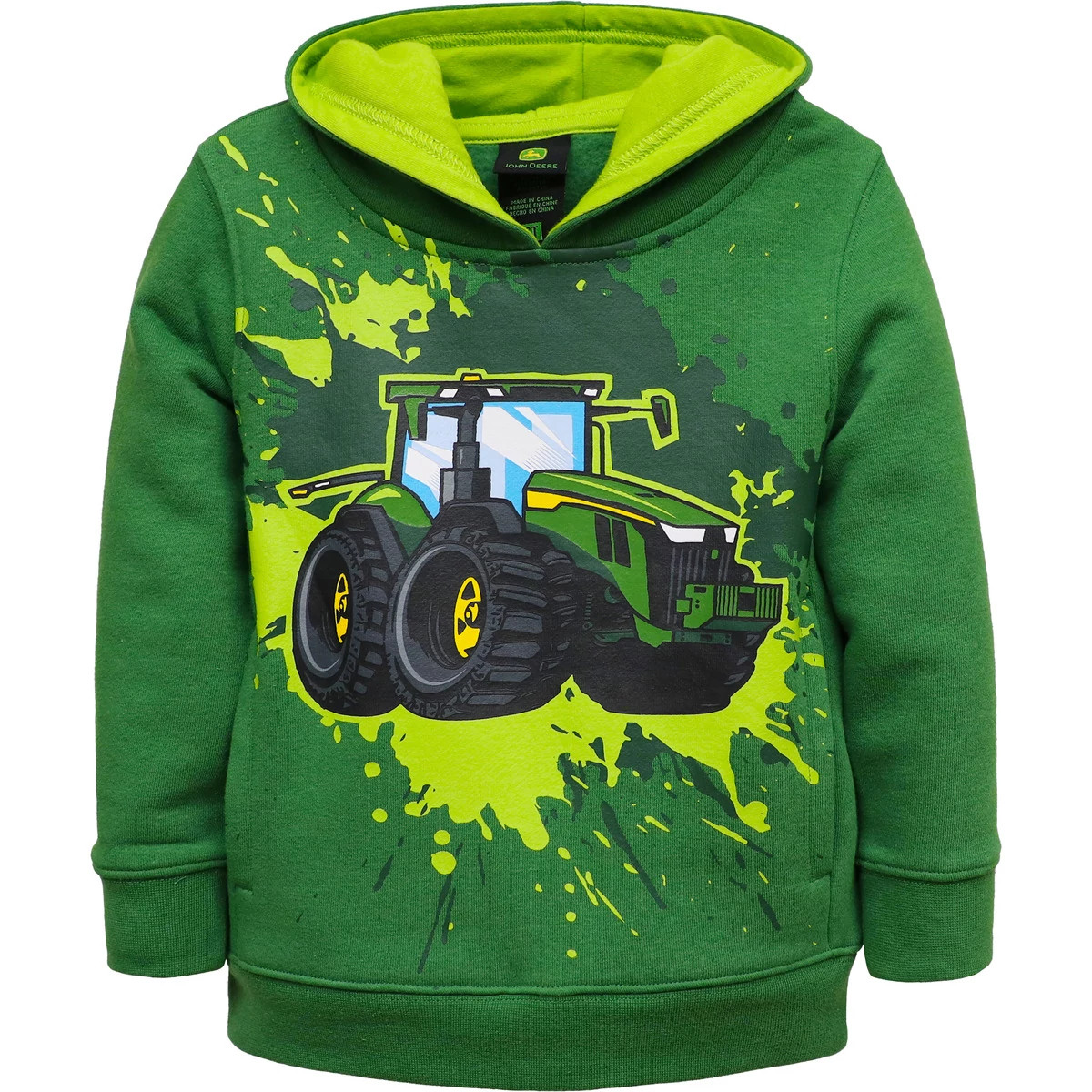 Toddler Green Splash Fleece Hoodie | Shop.Deere.com