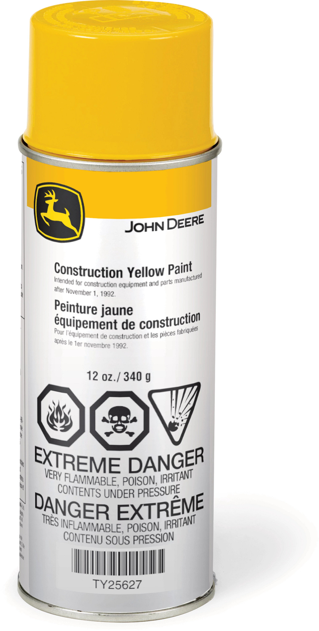 TY25627: Construction Yellow Spray Paint, 340 gram (12 Oz) Aerosol ...