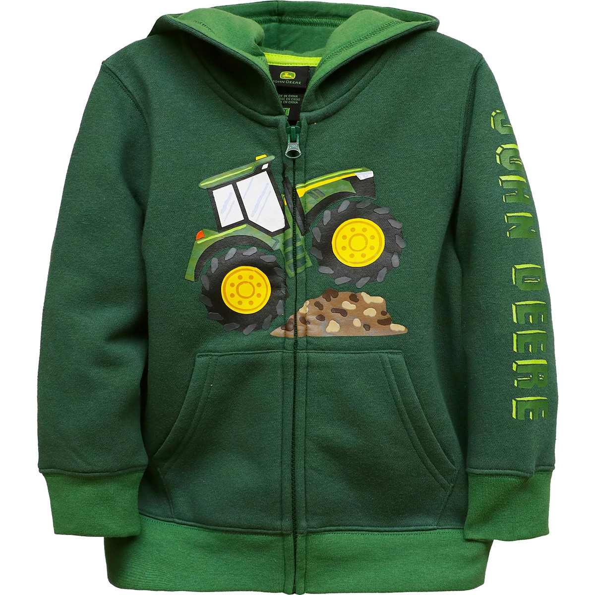 Toddler Tractor Zipper Hoodie | JohnDeereStore