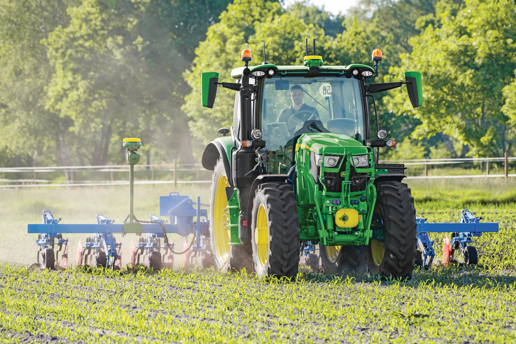 Tractor Integrated Active Implement Guidance™ Precision Agriculture ...