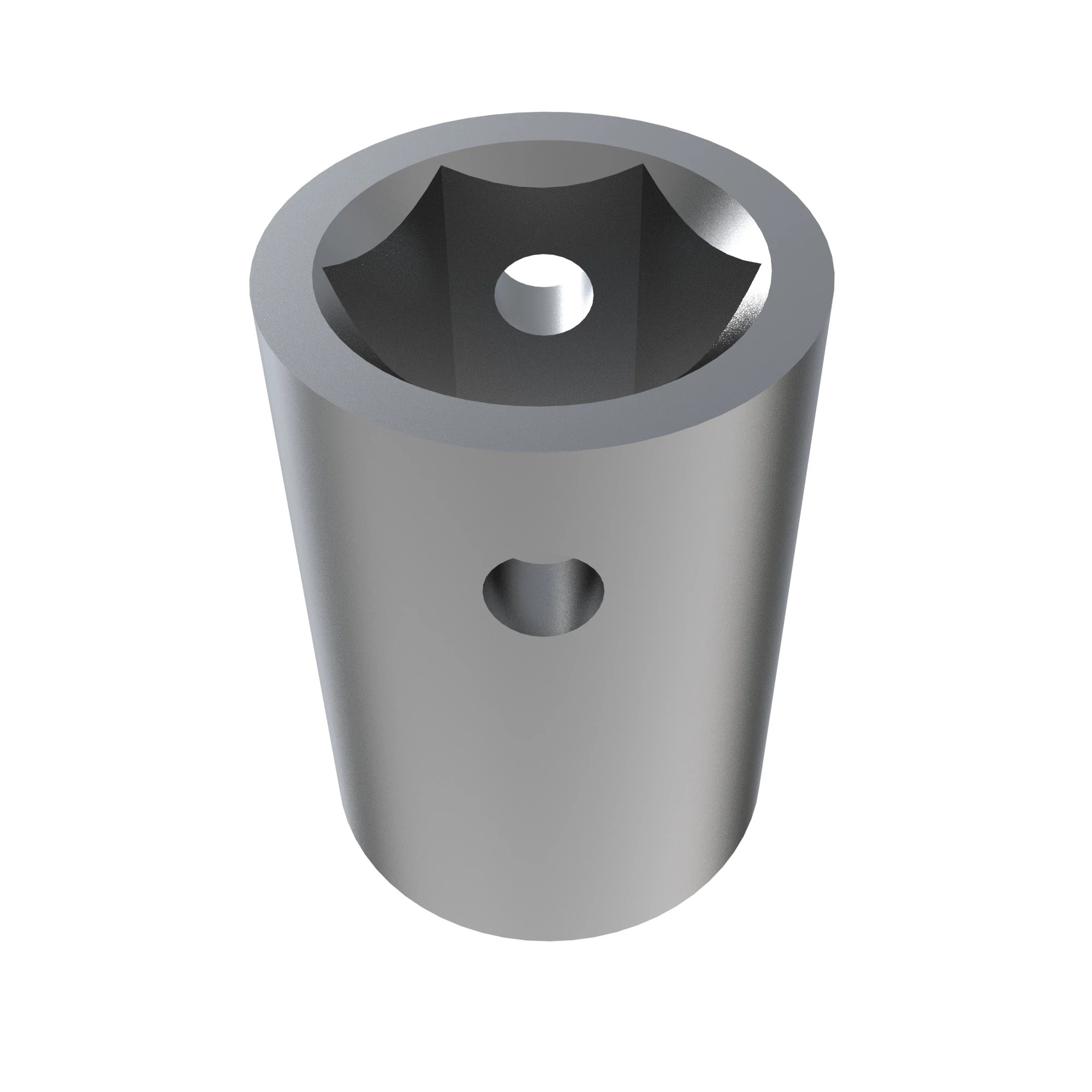 A54216: Round Outer Diameter and Hexagonal Inner Diameter Bushing with ...