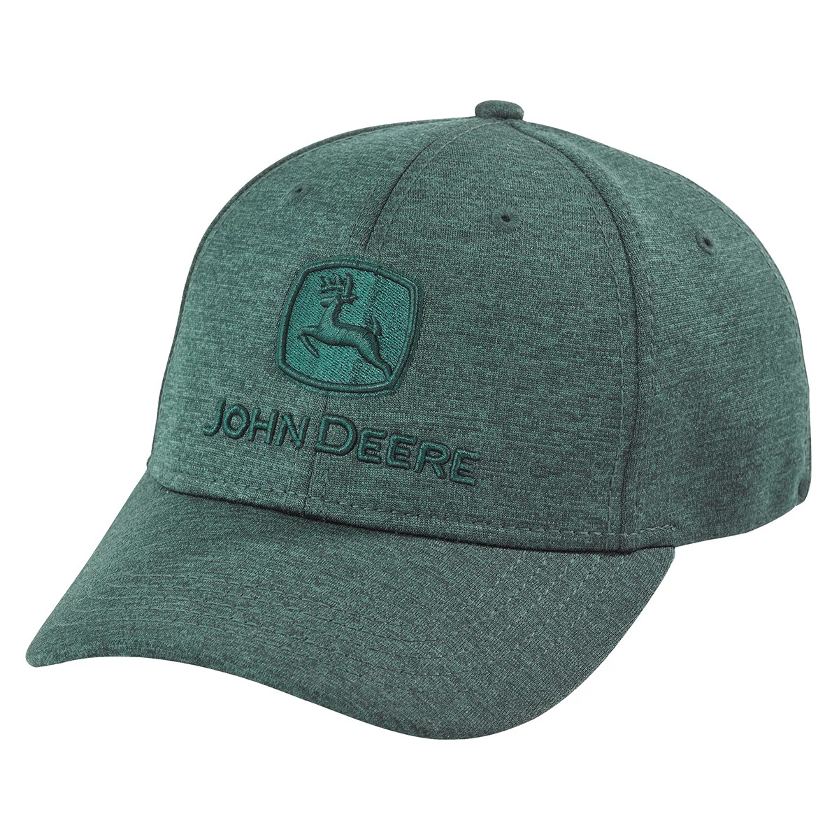 Men's Dark Green Space Dye Stretch Hat | Shop.Deere.com