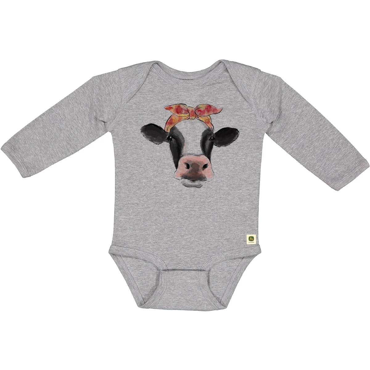Do Good Today - Cow with a Bandana Long Sleeve Bodyshirt | Shop.Deere.com