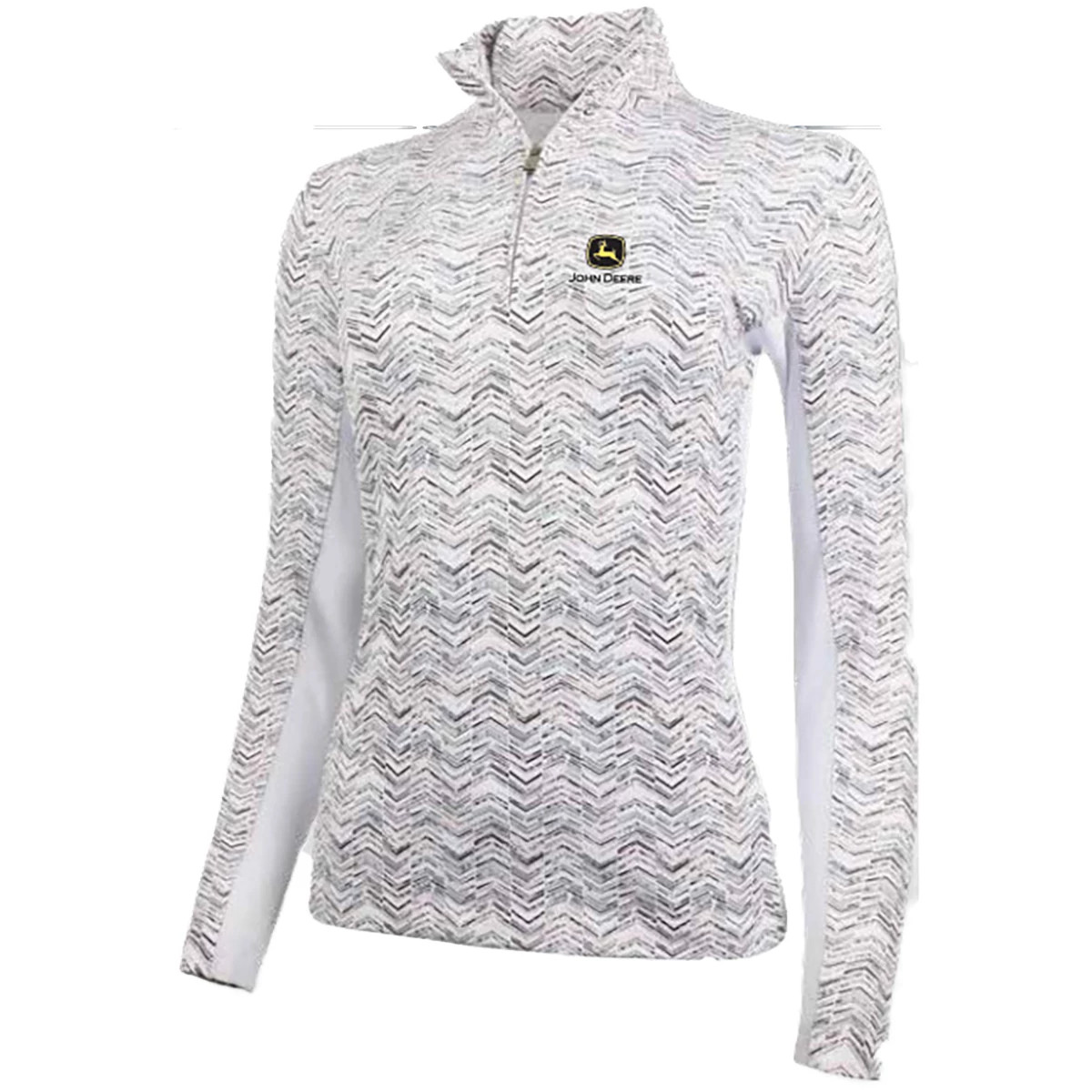 Ladies Fit Patterned Quarter Zip | Shop.Deere.com