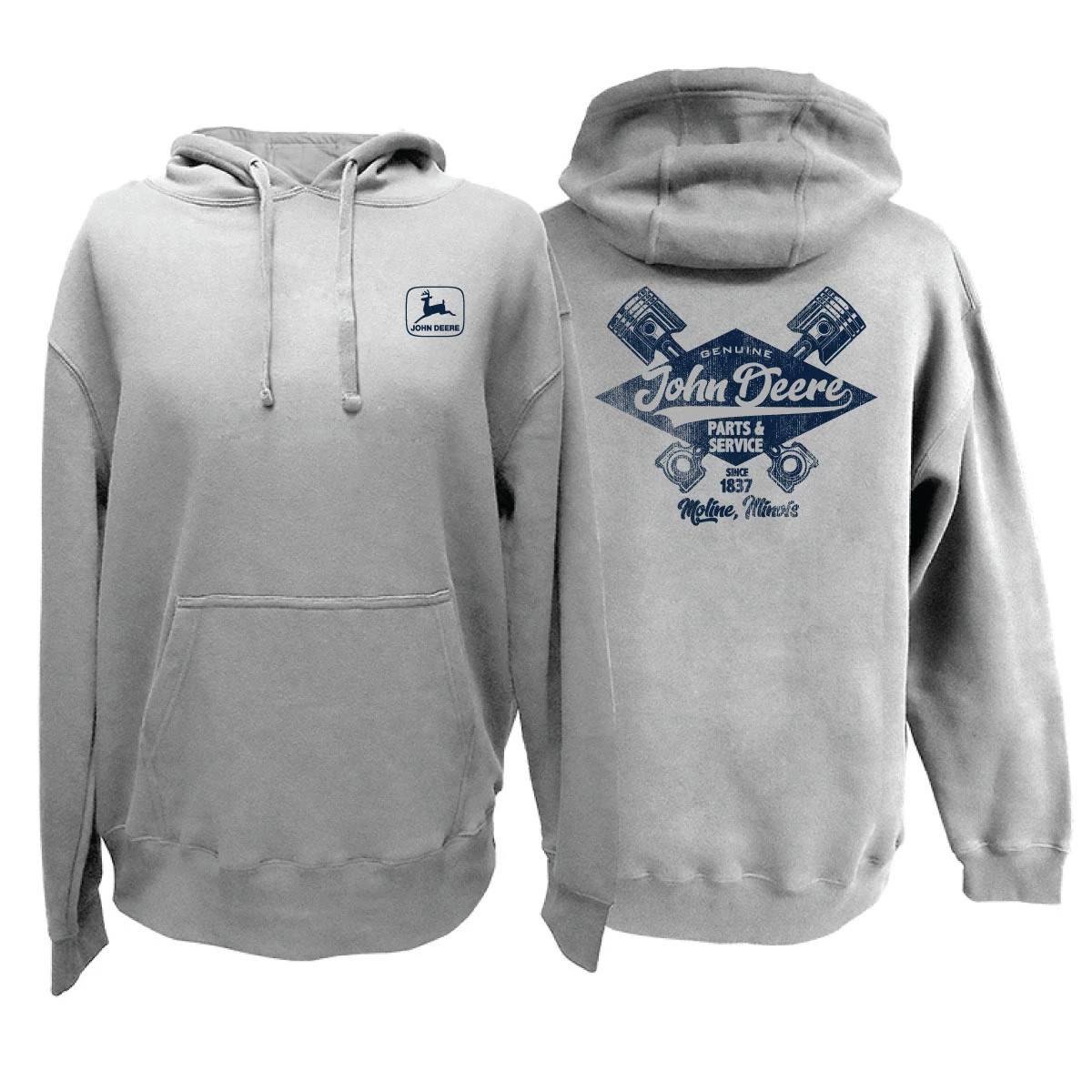 Genuine Parts & Services with Pistons Hoodie | Shop.Deere.com