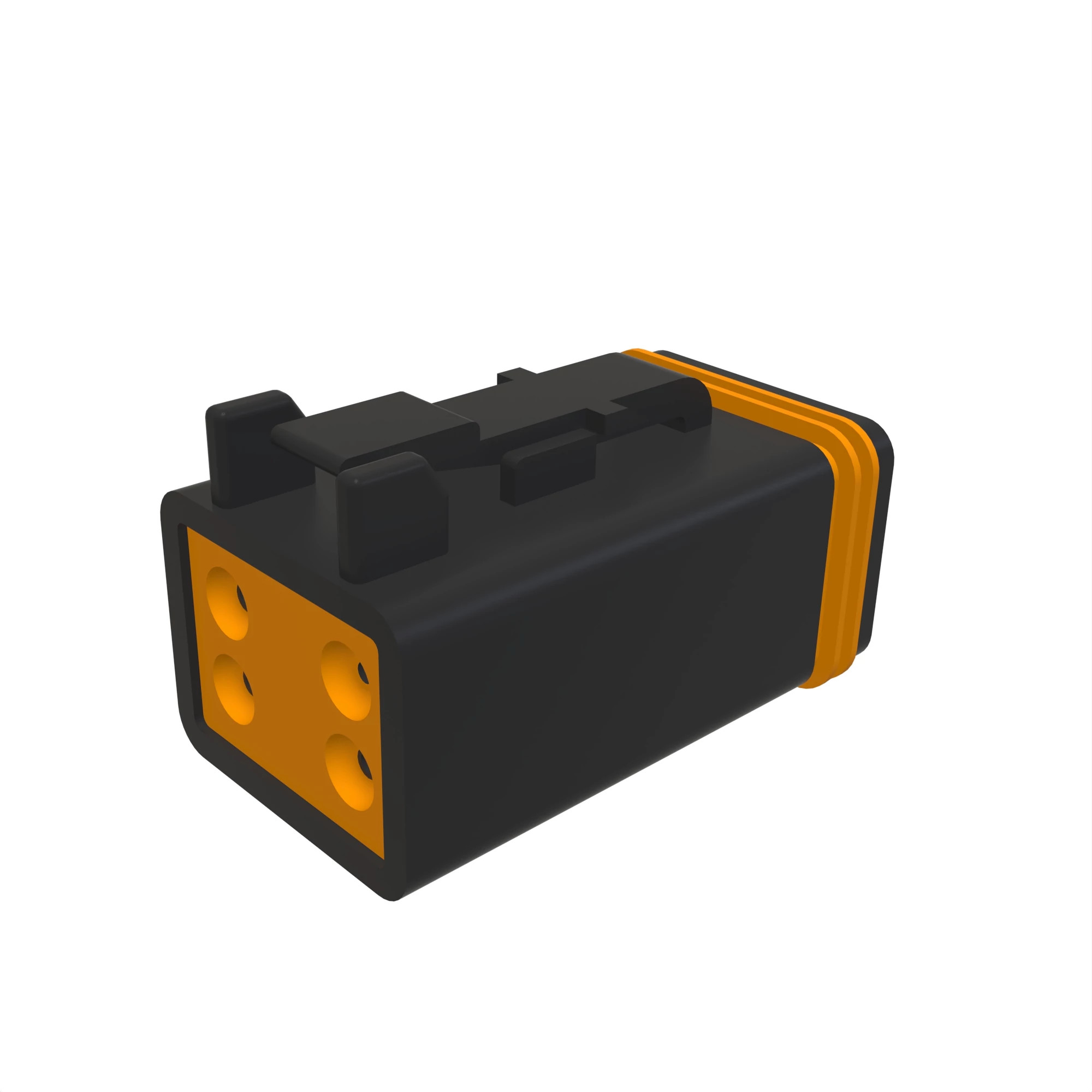 57M8015: Black Internal Electrical Connector Assembly, 4 Cavities ...